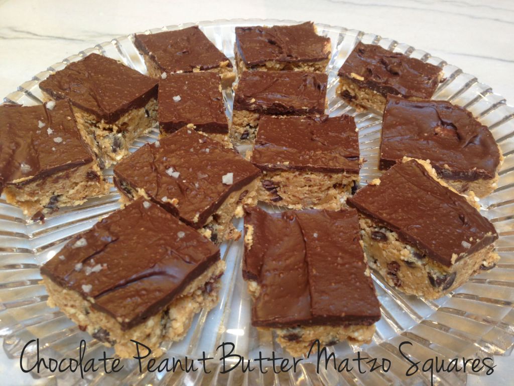 Chocolate Peanut Butter Matzo Squares | Marisa's Healthy Kitchen